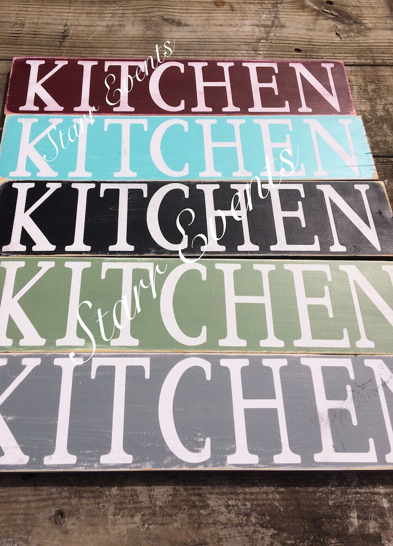 Rustic Kitchen Sign. Rustic Kitchen Decor. Choose Your Own | Etsy