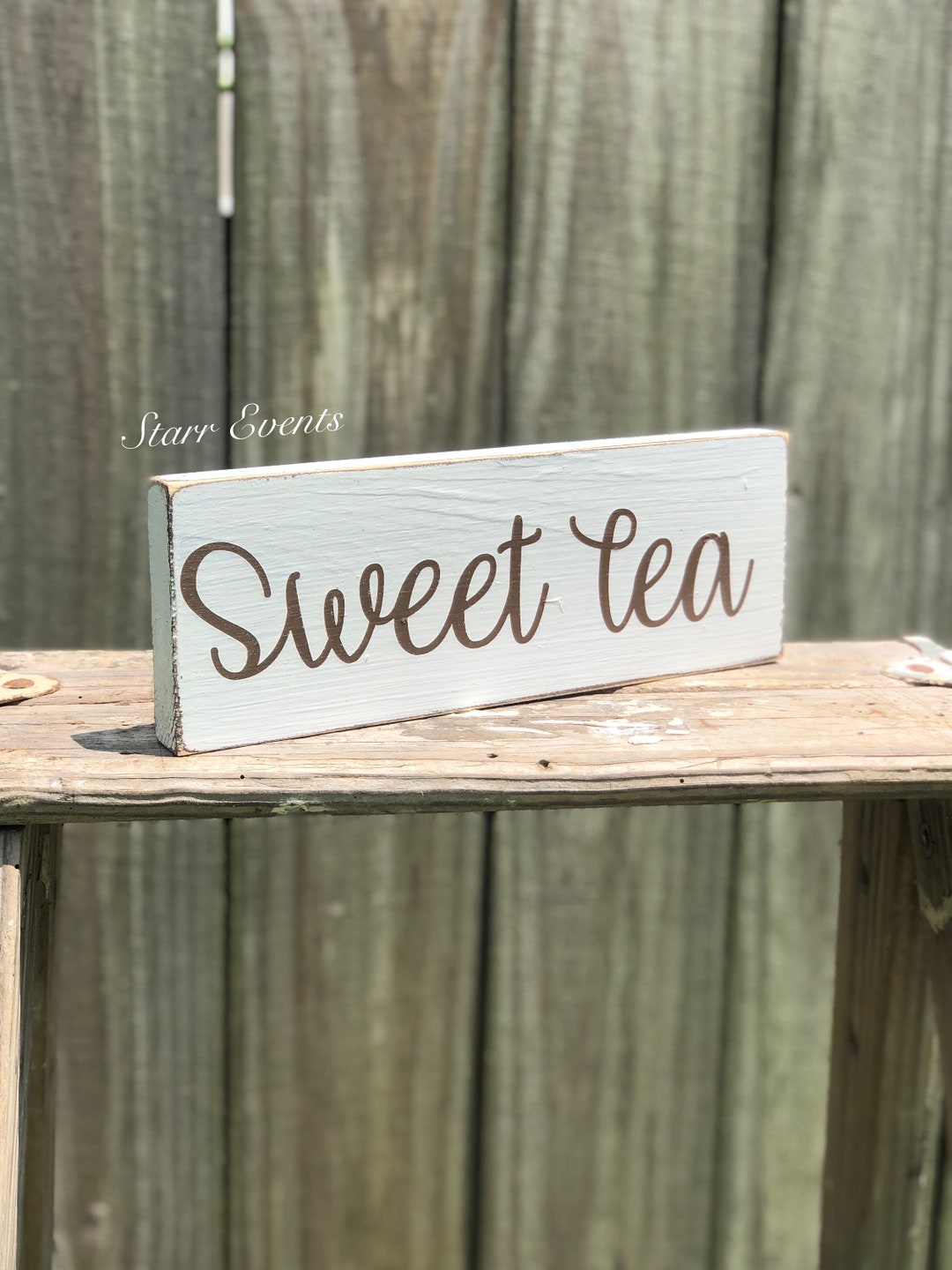 Sweet Tea Sign 10" Garden Sign. Small Signs for Shelves. Shelf Signs ...