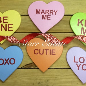 Valentines Day Decor. Conversation Heart. Valentines Day Decorations ...