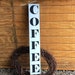 Vertical Coffee Sign. Coffee Decor. Kitchen Signs Rustic Kitchen Decor ...