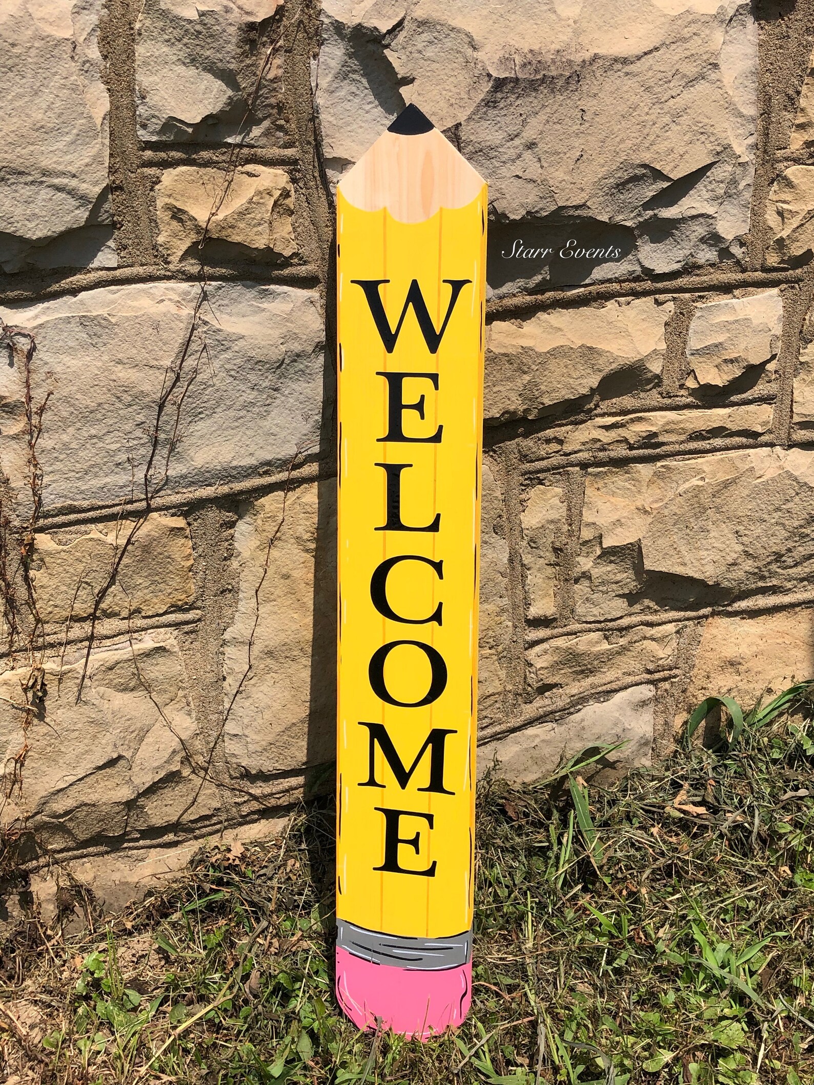 Teacher Signs. Back to School Gifts for Teachers. Vertical Pencil Sign ...