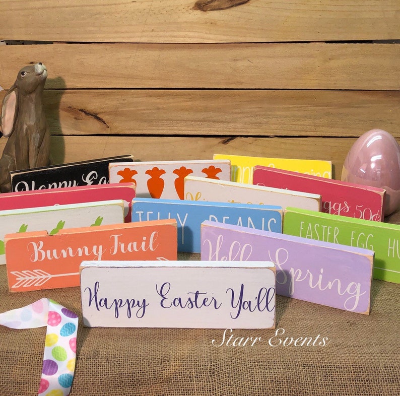10 Easter Signs. Easter Decorations. Easter Decor. | Etsy