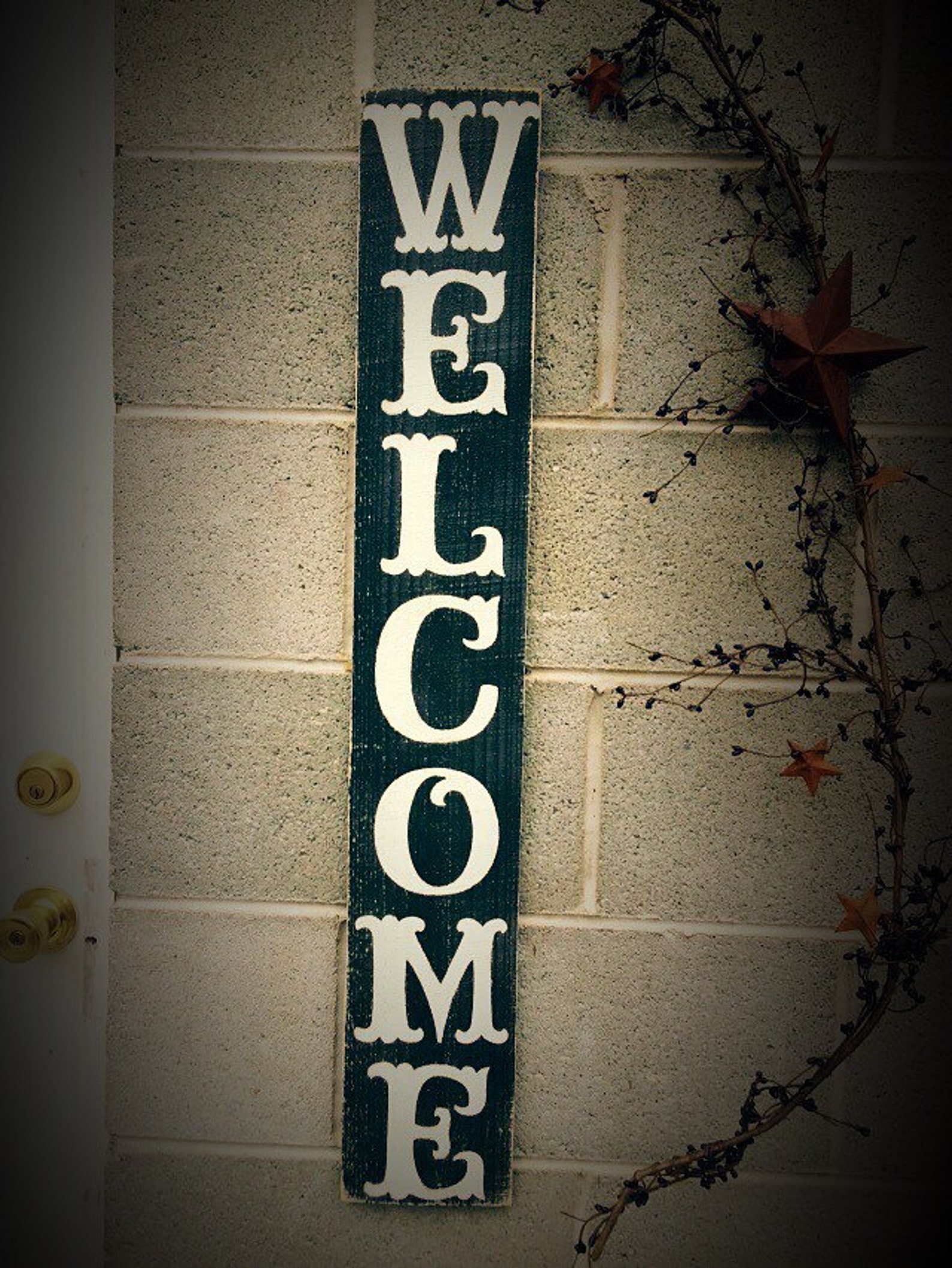Welcome Sign. Porch Signs Vertical Welcome Sign. Front Porch Signs ...