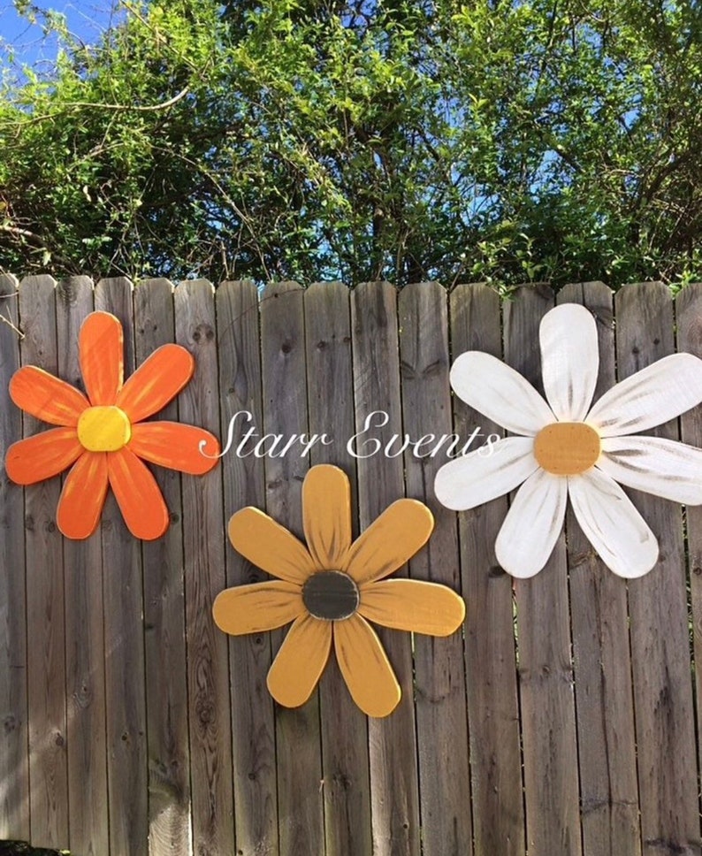 Large Wood Daisy Mother's Day Gifts Large Wooden Flowers - Etsy