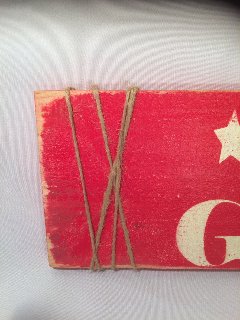 Old Glory Sign July 4th Decorations Americana Decor Rustic Wooden Signs ...