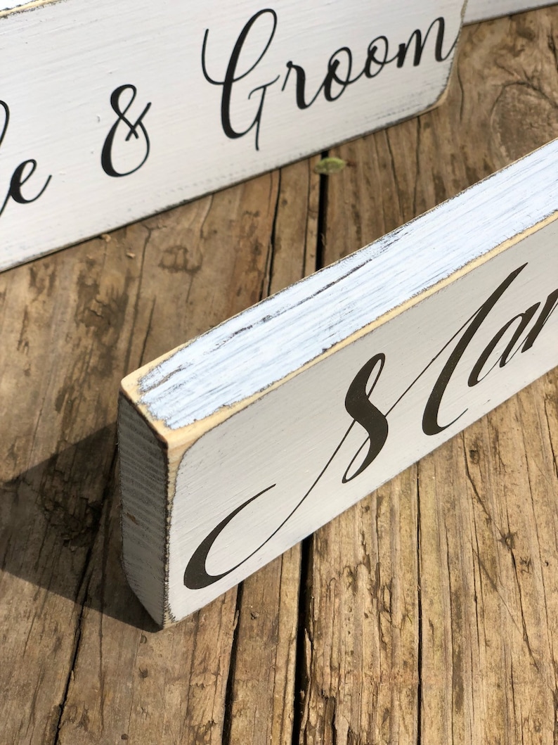 Small Wedding signs 10 Wedding decorations Rustic | Etsy