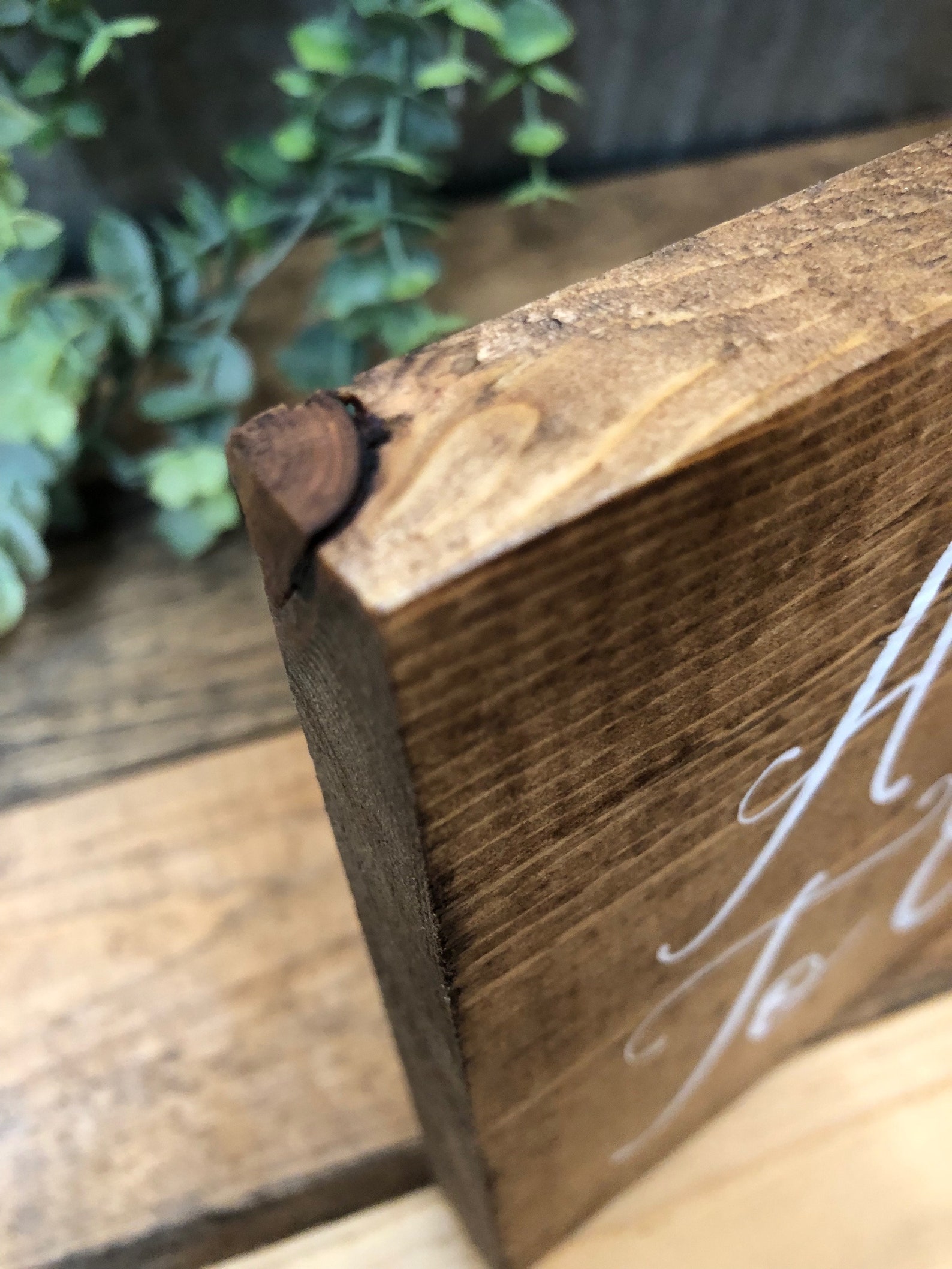 A Sweet Ending to Our Beginning 12” Wedding Sign. Stained Wedding ...