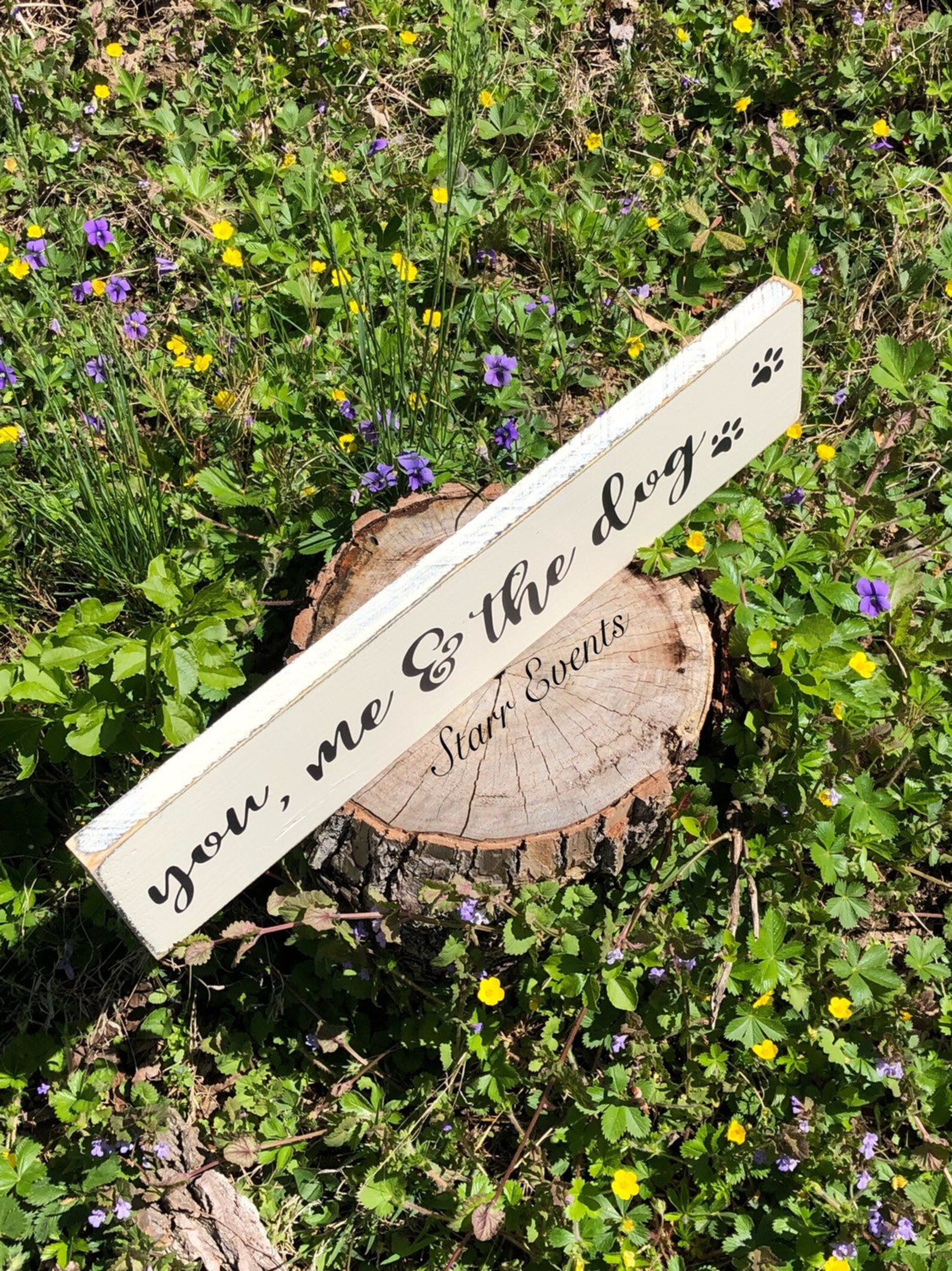 You Me and the Dog Sign Rustic Pet Signs. Signs About Dogs. - Etsy
