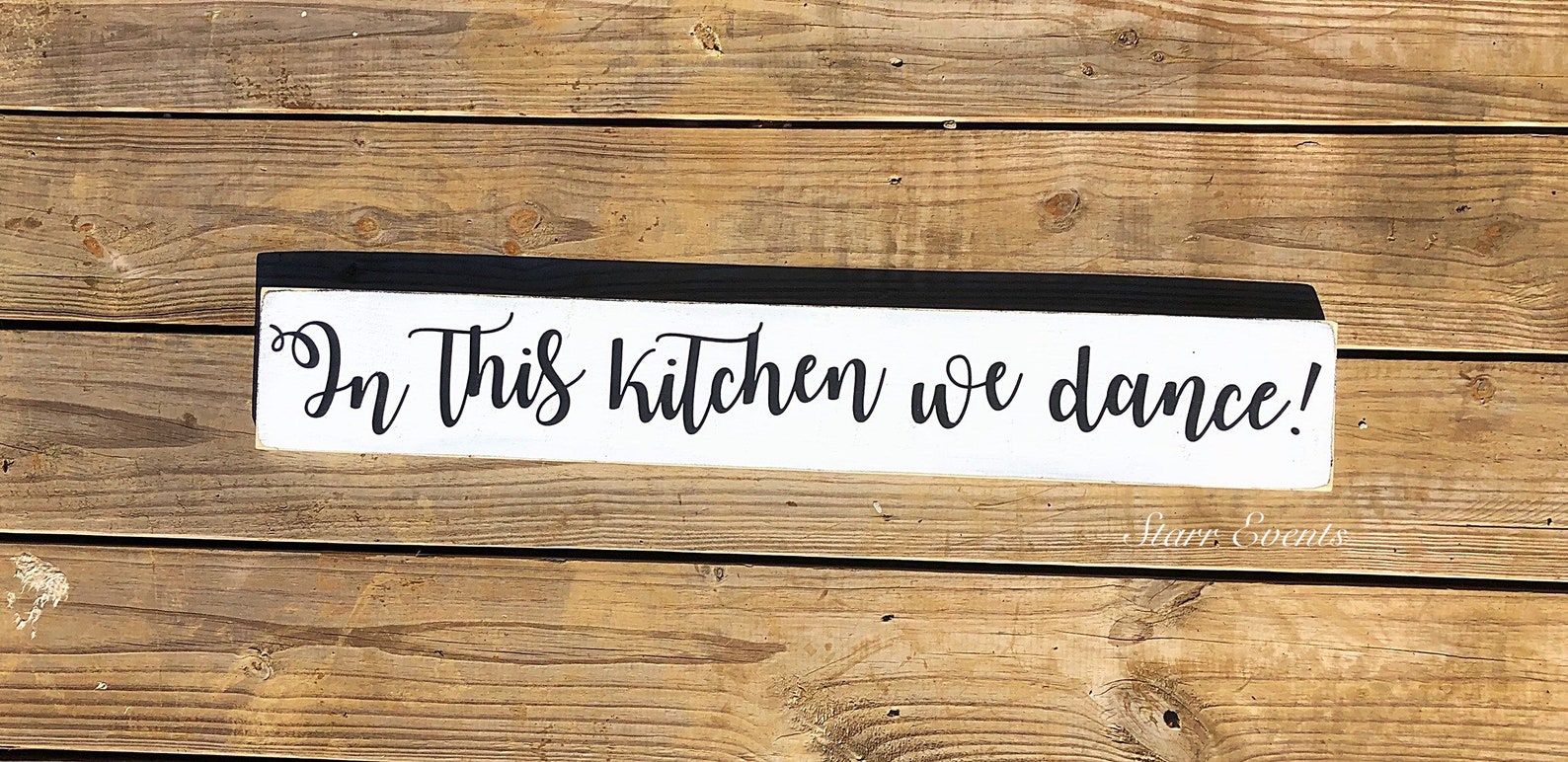 In This Kitchen We Dance Rustic Kitchen Sign Farmhouse Kitchen Wall ...