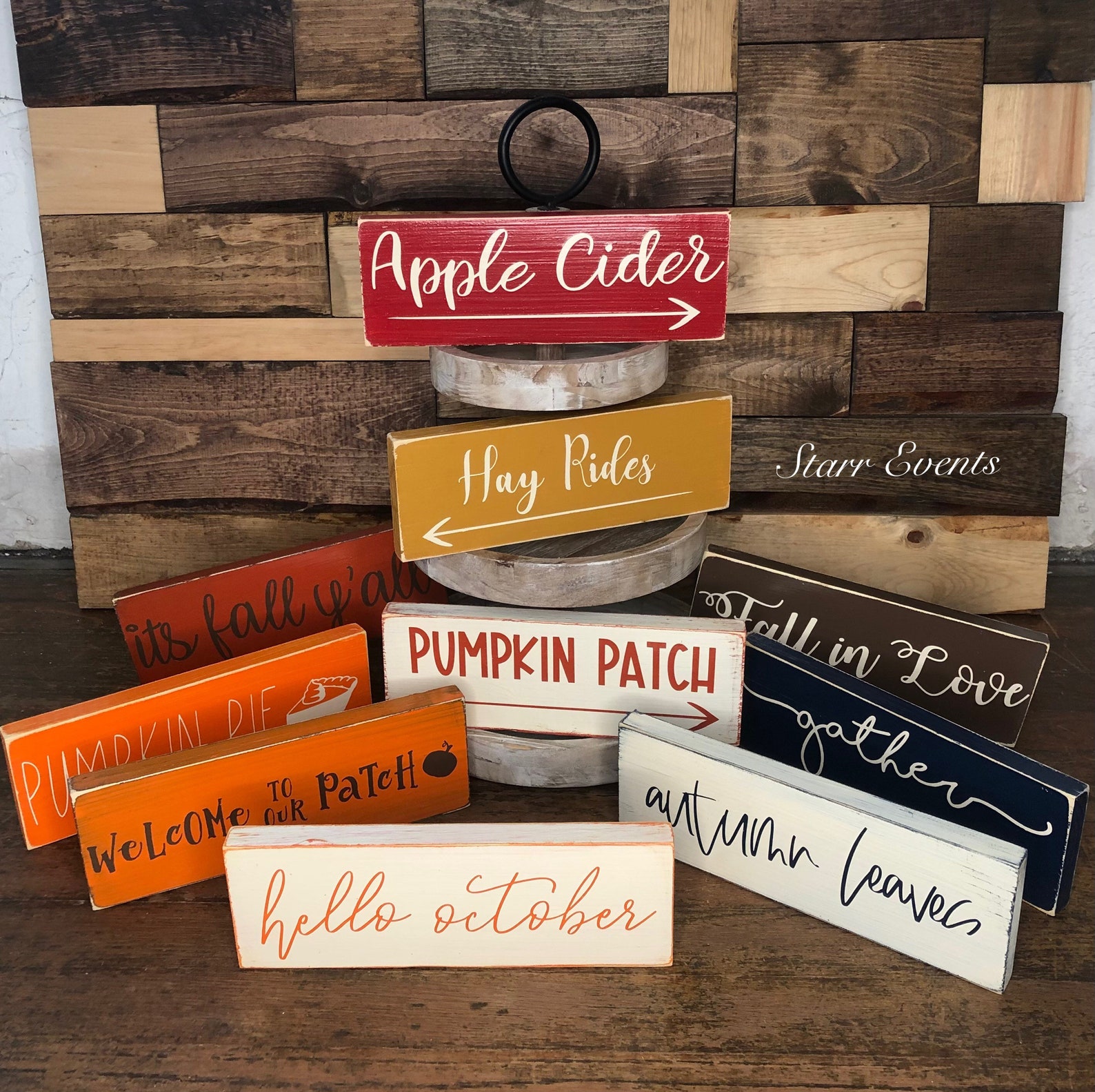 10 Rustic Fall Signs Rustic Fall Decorations Rustic Fall - Etsy