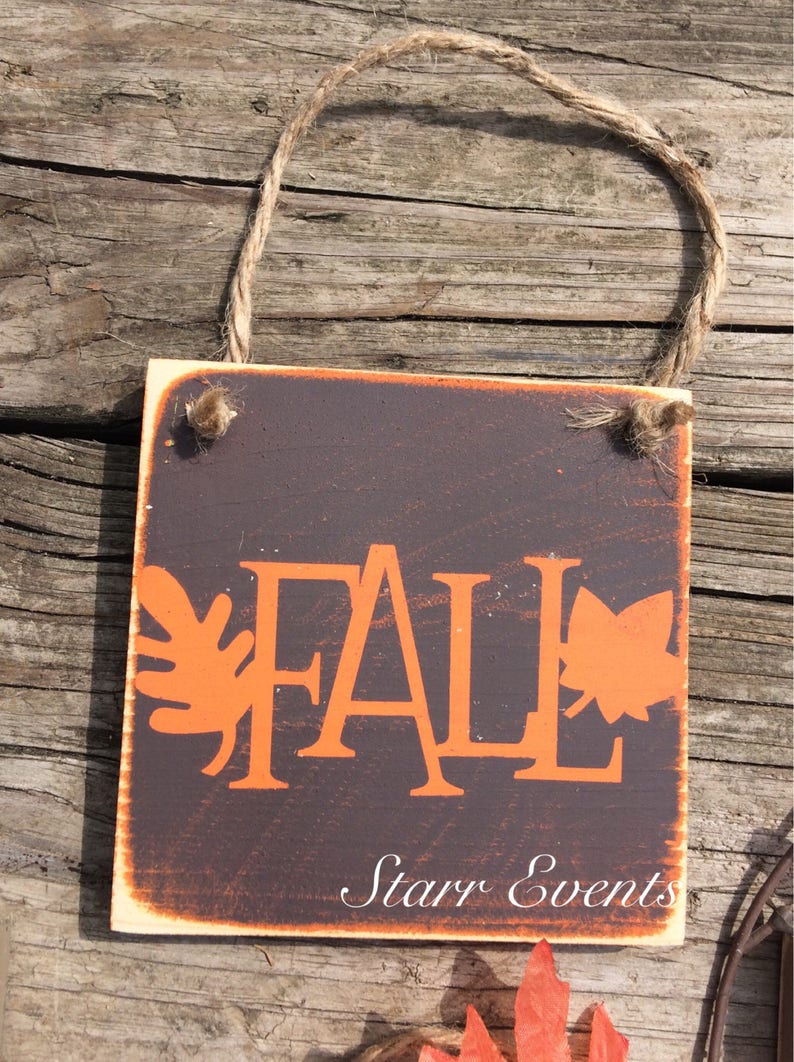 Set of 2 Fall decorations Fall signs Rustic Fall decor Rustic | Etsy