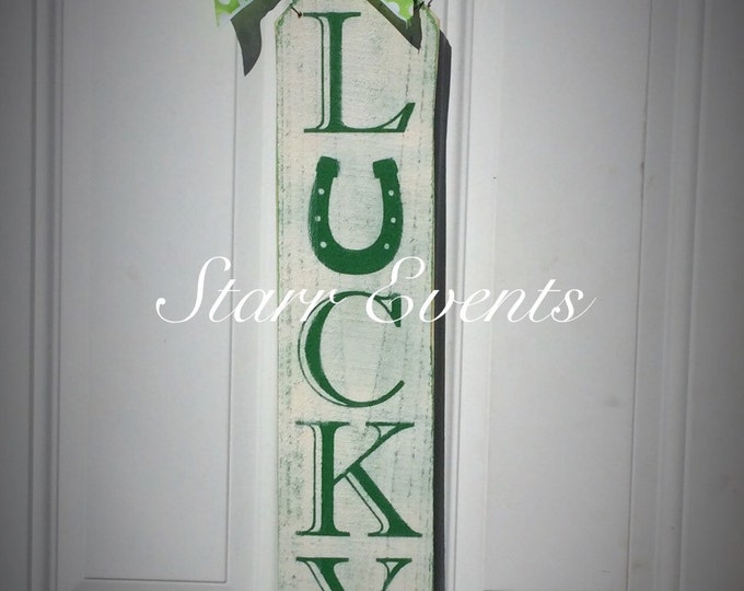 Lucky Signs St. Patrick's Day Signs Rustic Signs St Patrick's Day Decor ...