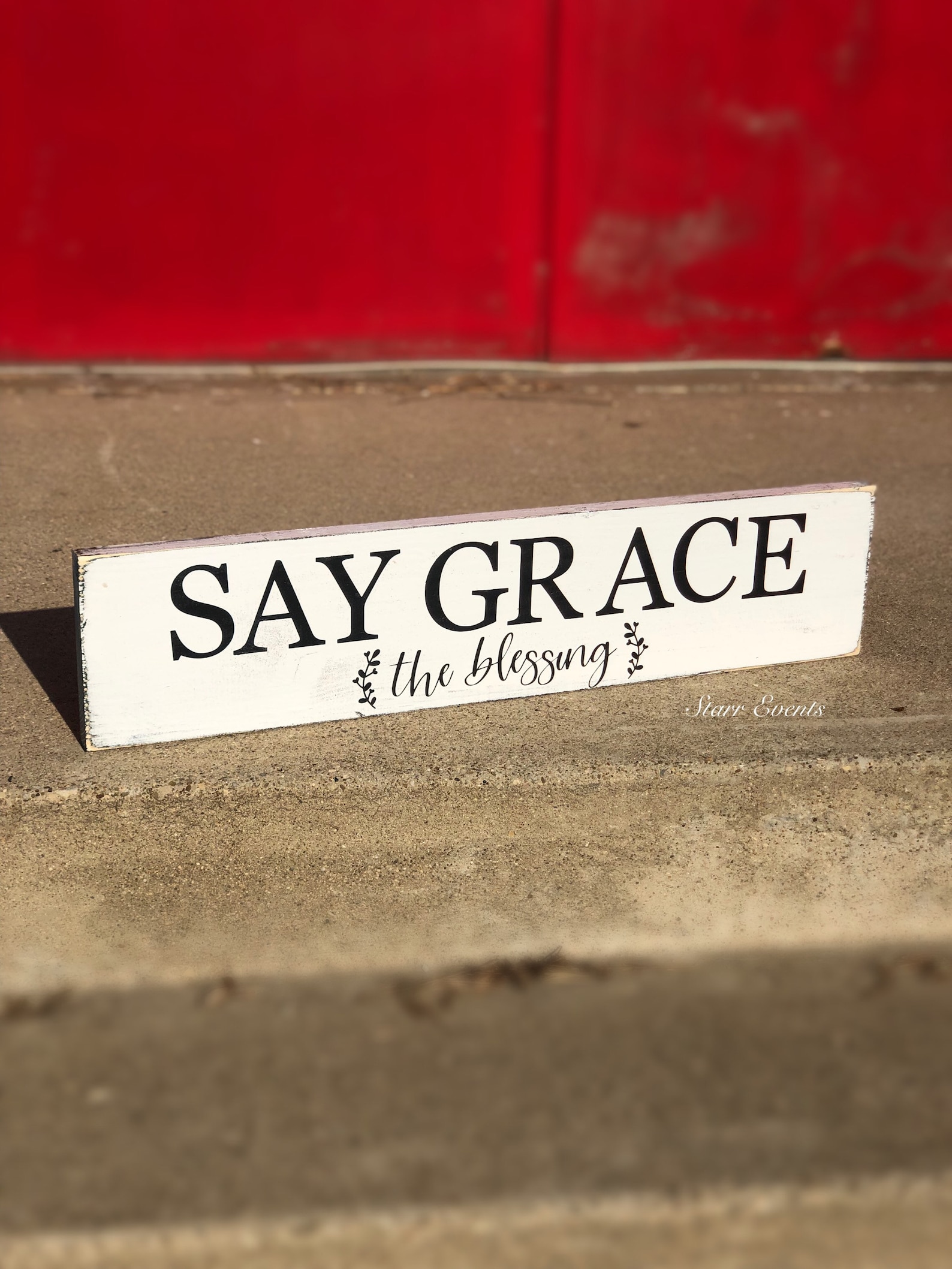 Say Grace Sign. the Blessing Signs for the Kitchen. Rustic - Etsy