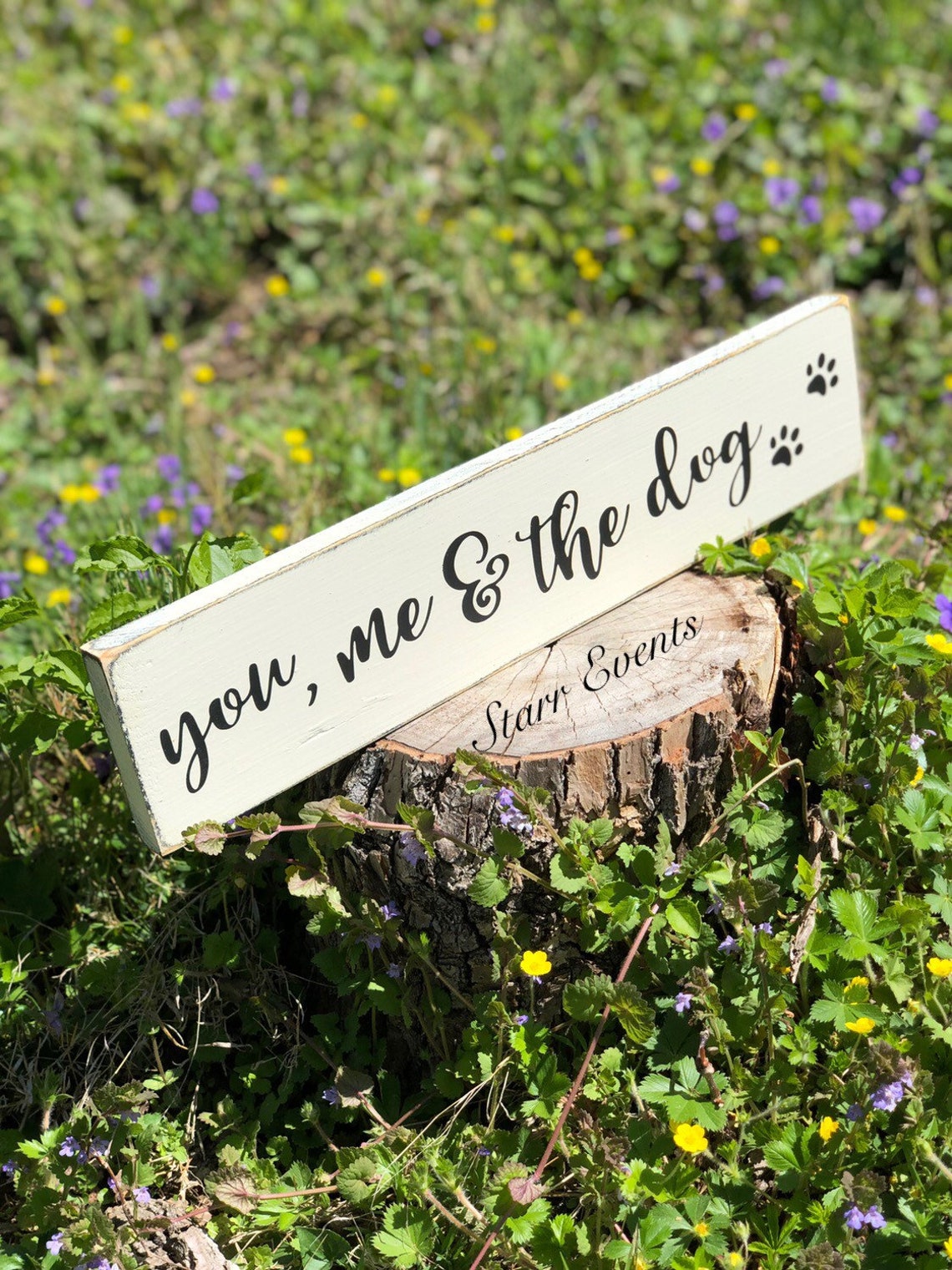 You Me and the Dog Sign Rustic Pet Signs. Signs About Dogs. - Etsy