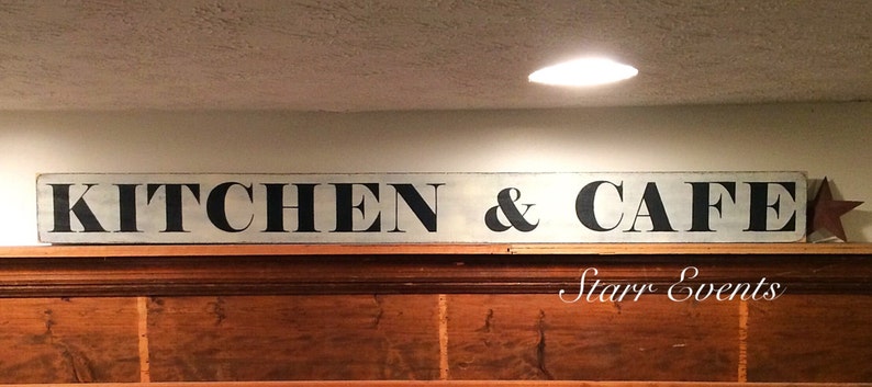 Rótulos de cocina. 4 pies. Cartel de cocina y cafetería. - Etsy España