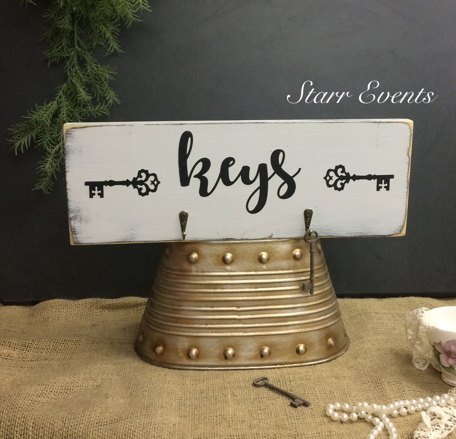 Rustic Keys Signs. Key Holder Signs. Rustic Key Holder for Wall. Key ...