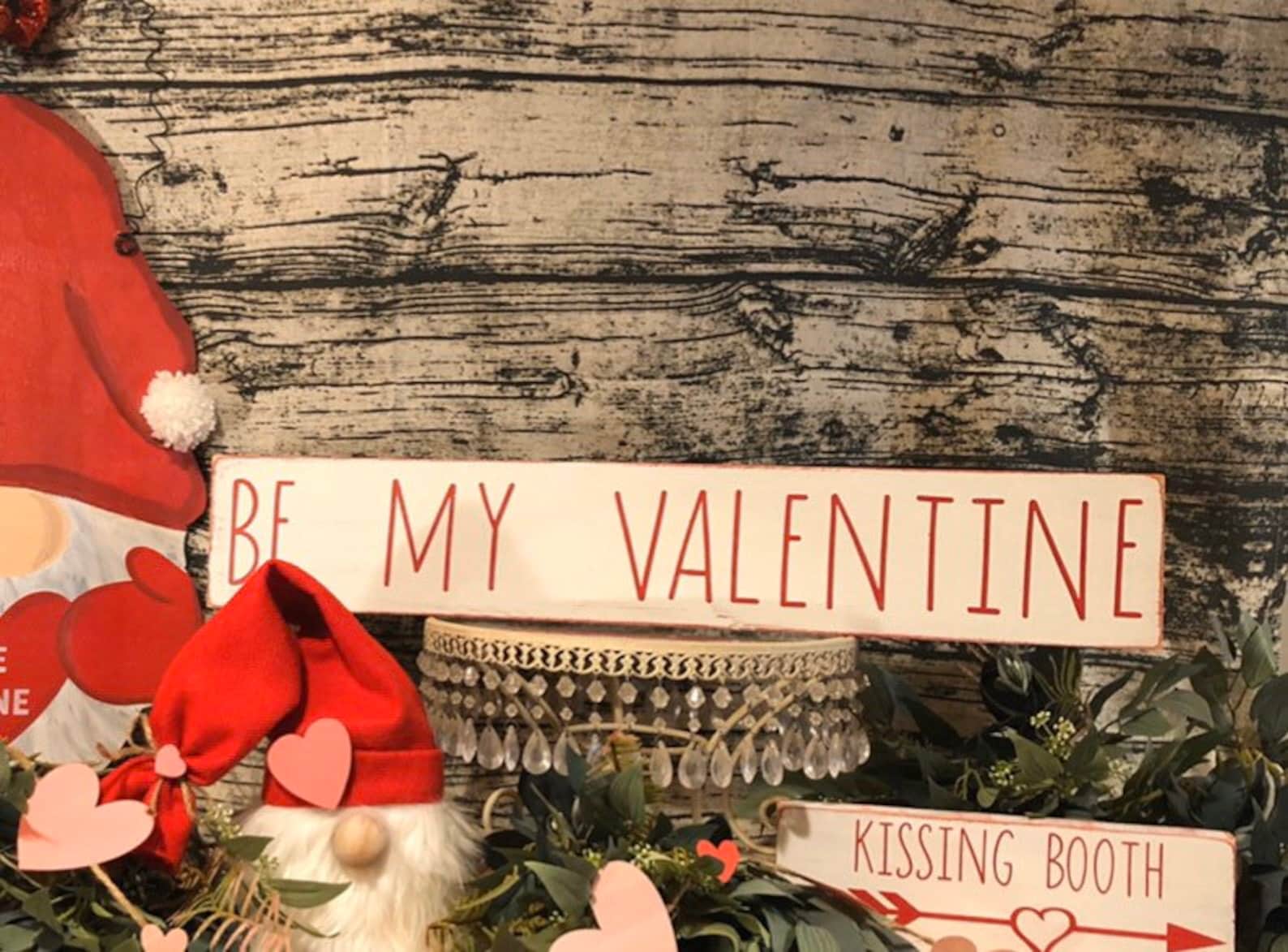 Rustic Be My Valentine Sign Valentine's Day Sign. Rustic - Etsy