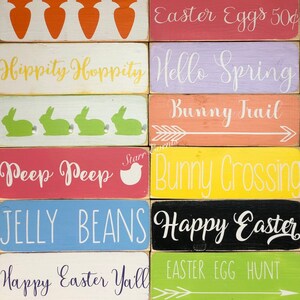 10" Rustic Easter Signs Easter Decorations Rustic Easter Decor Easter ...