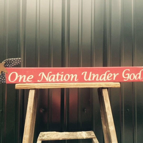 One Nation Under God Sign - Etsy