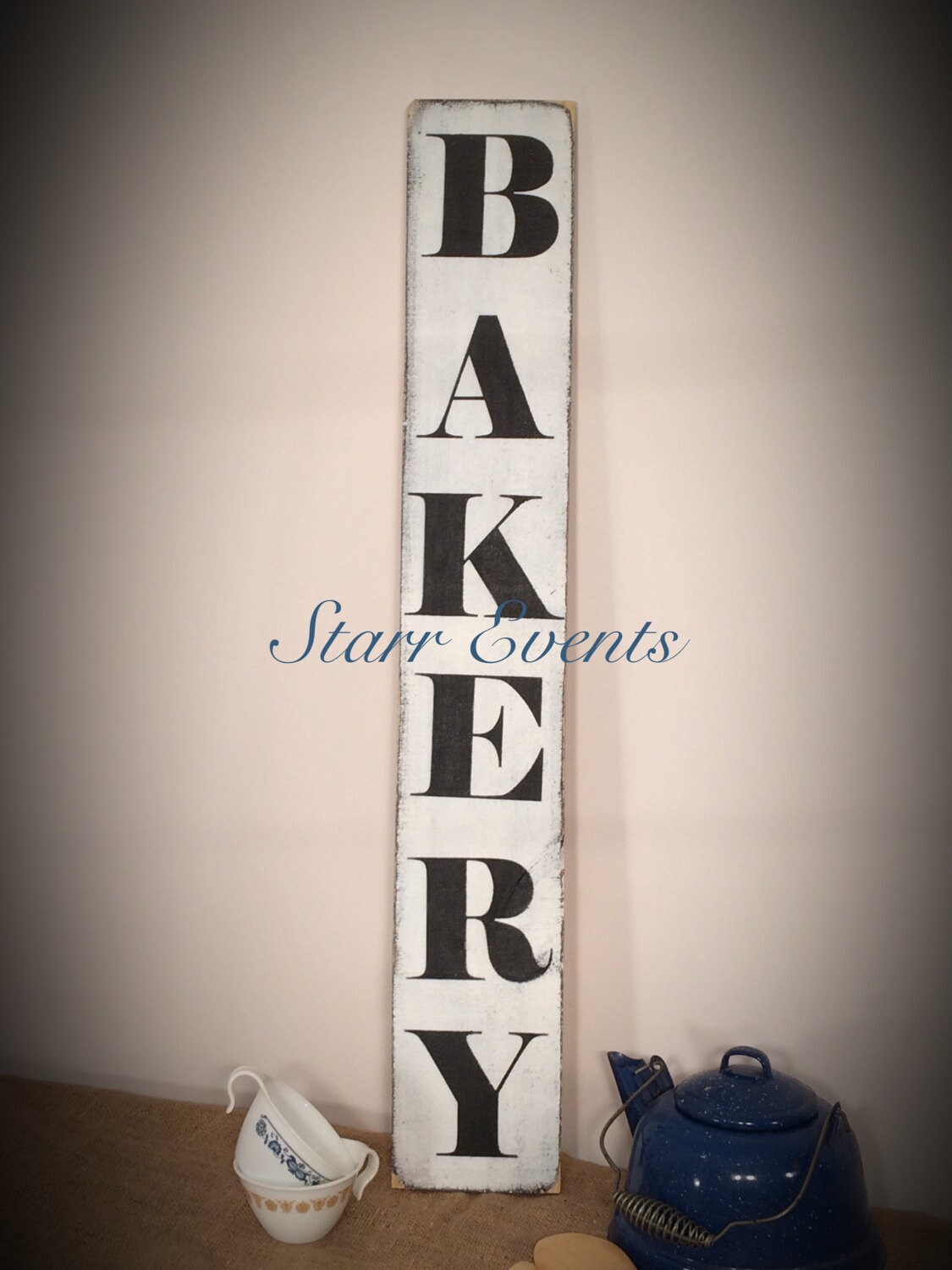 Vertical Bakery sign. Bakery decor. Kitchen signs. Rustic | Etsy