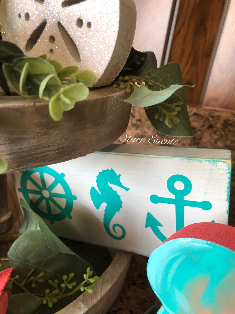 Beach Tier Tray Decor. Beach Cutouts. Summer Cutouts. Summer - Etsy