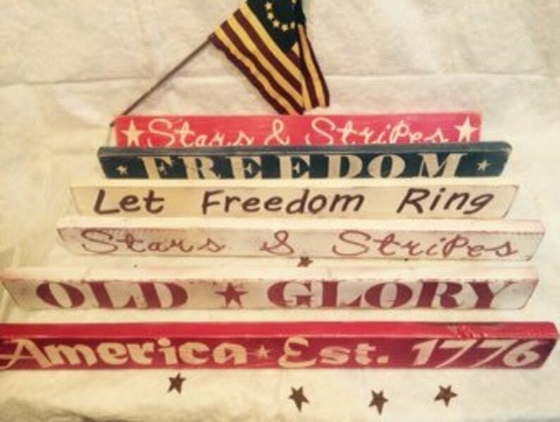 Old Glory Sign Rustic Signs for Fourth of July or Anytime - Etsy