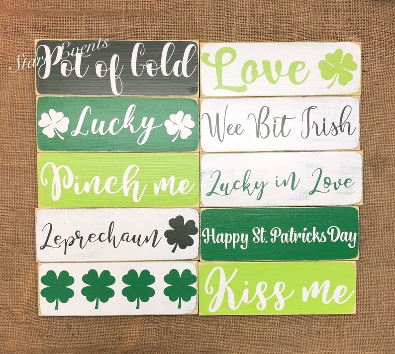 10 Rustic St Patricks Day Signs St Patricks Day - Etsy