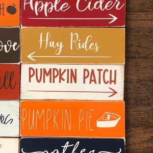 10" Rustic Fall Signs Rustic Fall Decorations Rustic Fall Decor Rustic ...