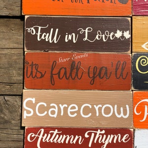 10 Rustic Fall Signs Rustic Fall Decorations Rustic Fall - Etsy