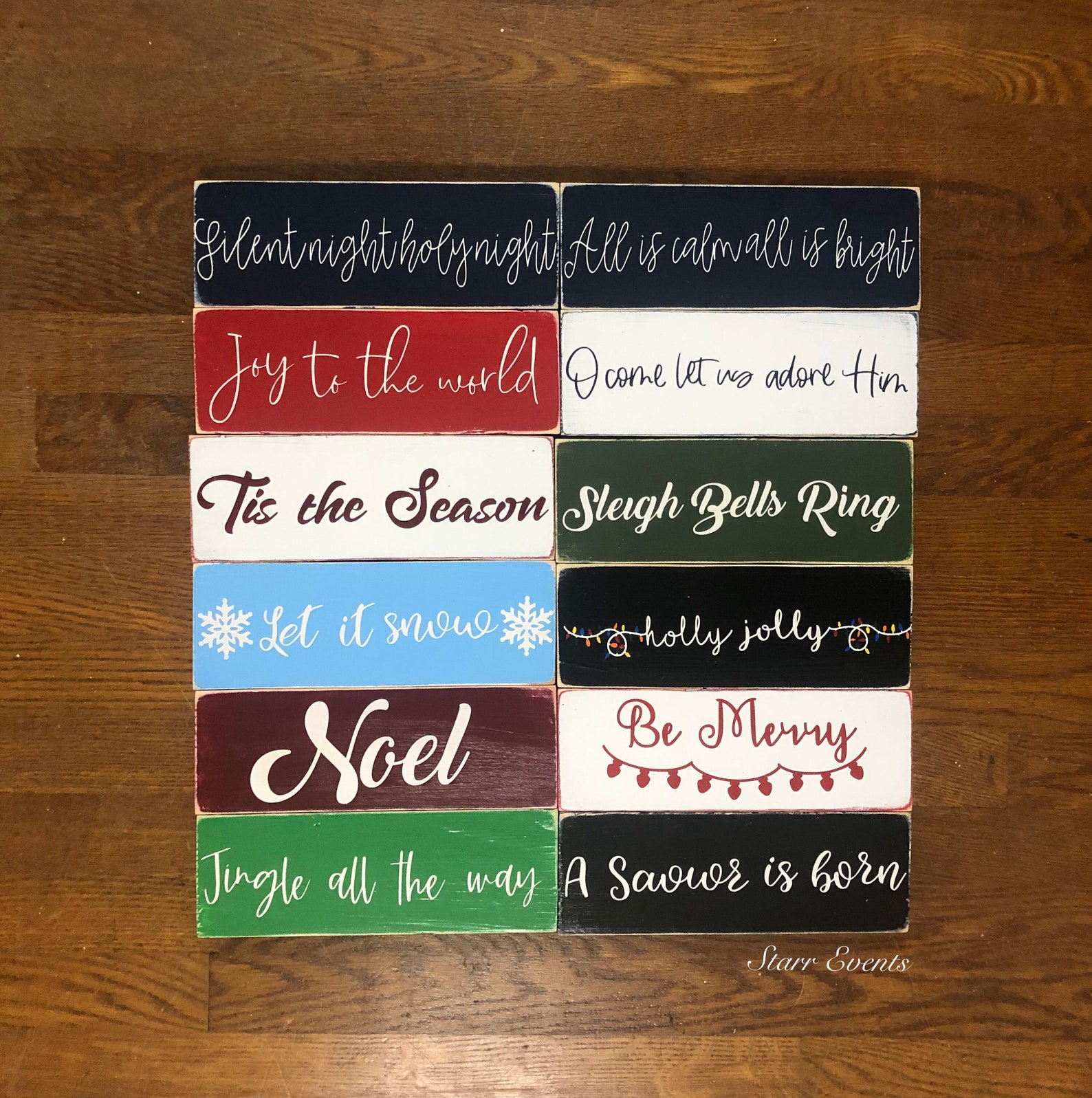 10" Rustic Christmas Signs Christmas Decorations Rustic Christmas Decor ...
