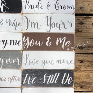Small Wedding Signs 10" Wedding Decorations Rustic Wedding Decor ...