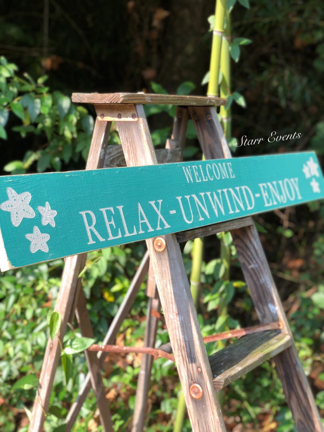 Beach Decor. Pool Signs. Nautical Pool Decor Relax Unwind Enjoy Sign ...