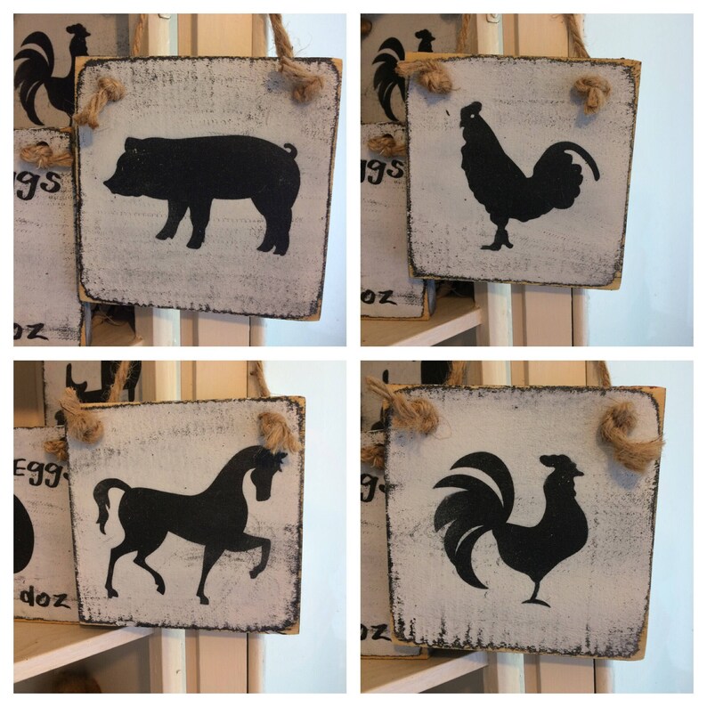 Farm Signs. Set of 2 Kitchen Signs. Kitchen Decor. Rustic Kitchen Sign ...