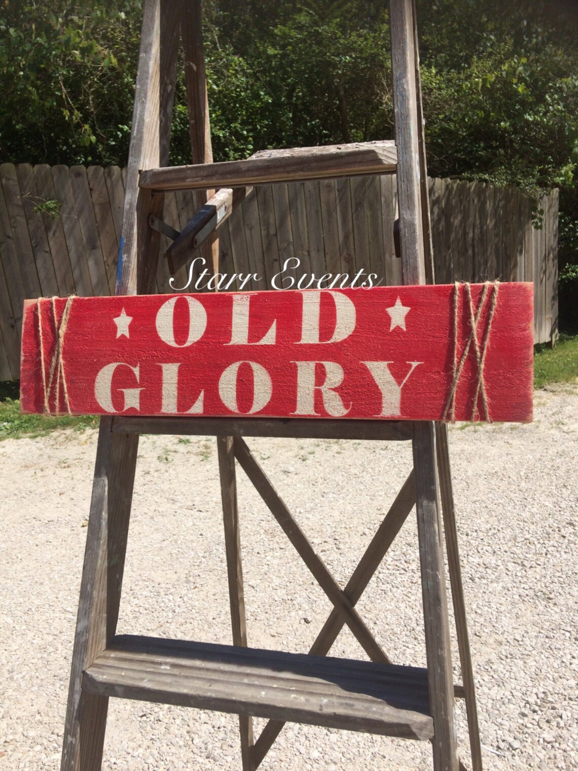 Old Glory sign July 4th decorations Americana decor Rustic | Etsy