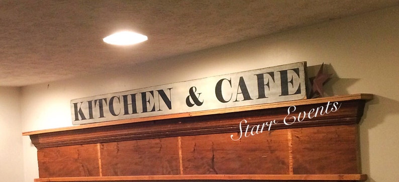 Rótulos de cocina. 4 pies. Cartel de cocina y cafetería. - Etsy España