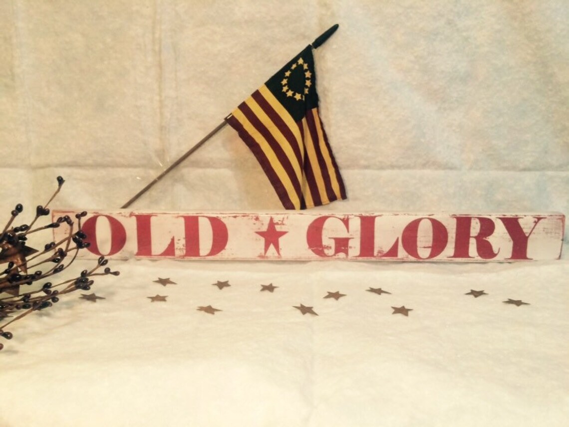 Old Glory Sign Rustic Signs for Fourth of July or Anytime - Etsy