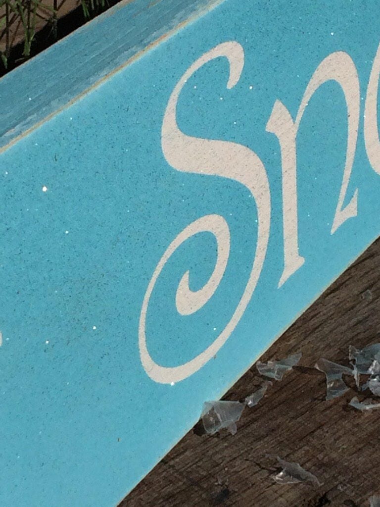 Let it snow sign. Rustic Christmas sign. Rustic Christmas | Etsy