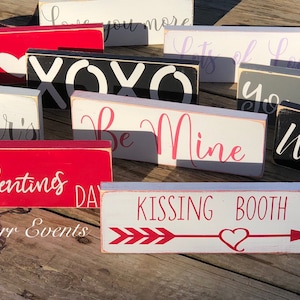 10" Rustic Valentines Day Signs Valentines Day Decorations Rustic ...