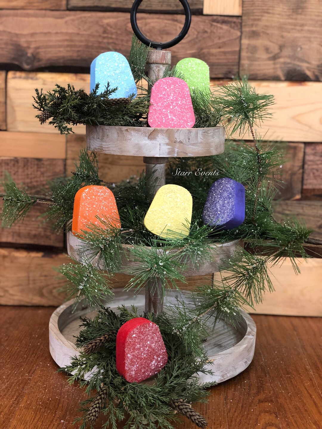 Gumdrops Tier Tray Decor. Faux Gumdrops. Christmas Decor. Christmas ...