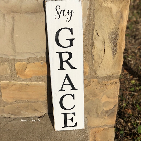 Wooden Grace Sign - Etsy
