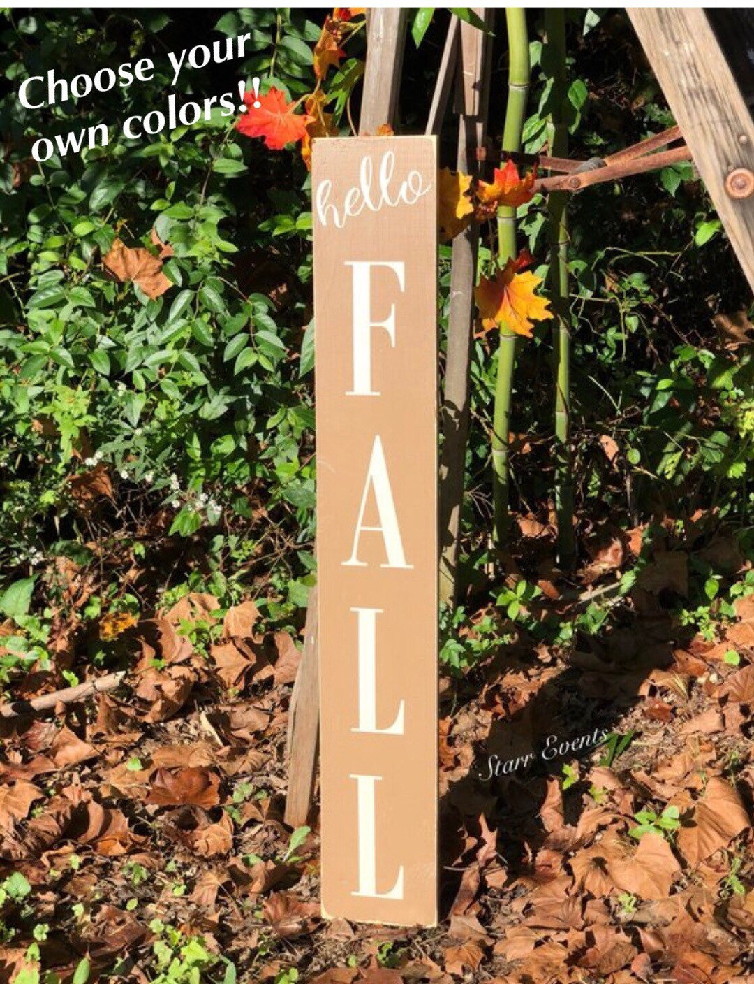 Hello Fall Sign. Rustic Fall Decor. Fall Decorations. Rustic Fall Signs ...