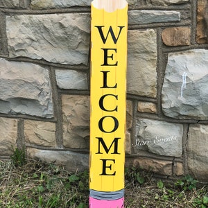 Teacher Signs. Back to School Gifts for Teachers. Vertical Pencil Sign ...