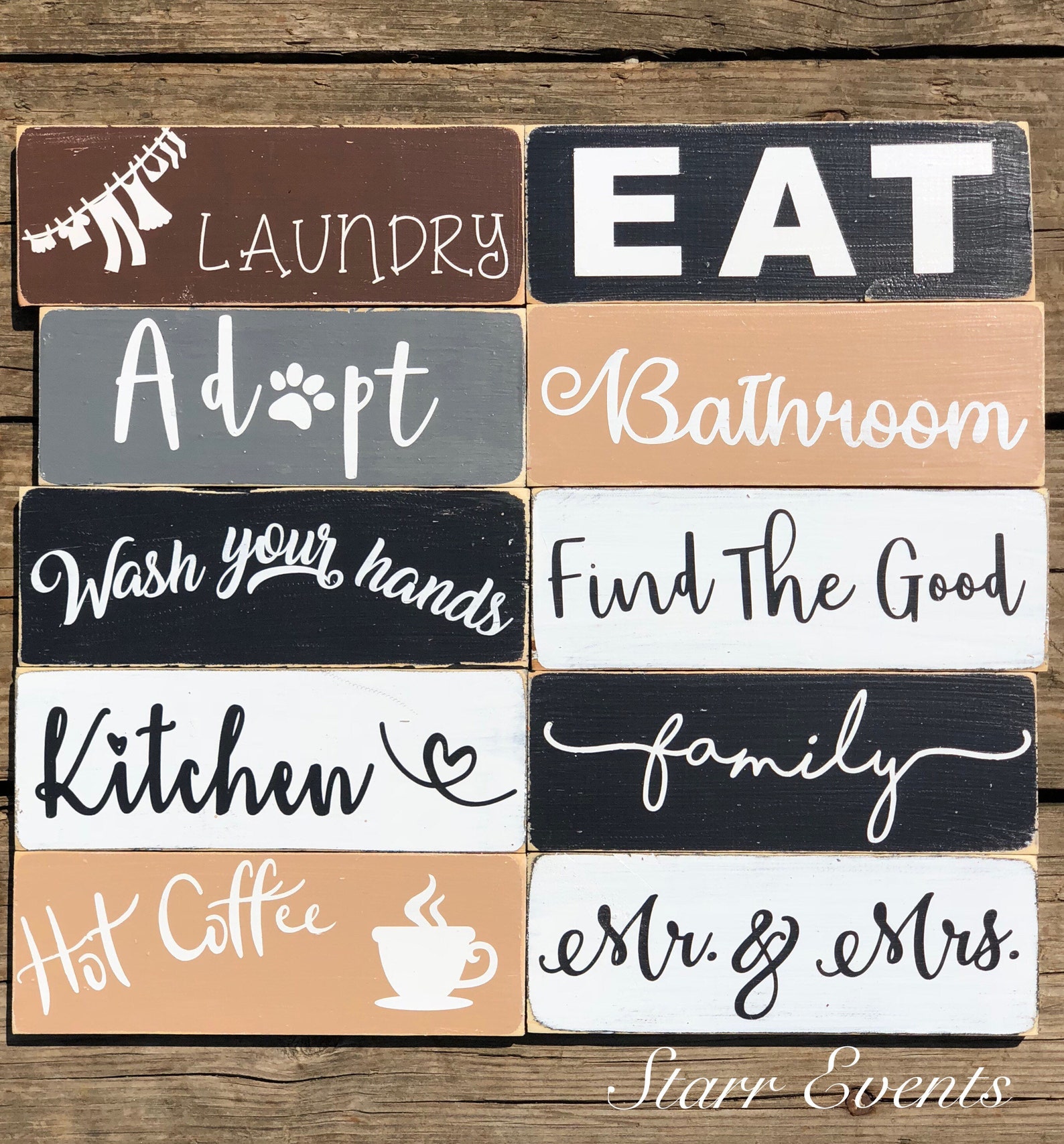 Farmhouse Kitchen Signs. 10 Rustic Home Decor Kitchen - Etsy