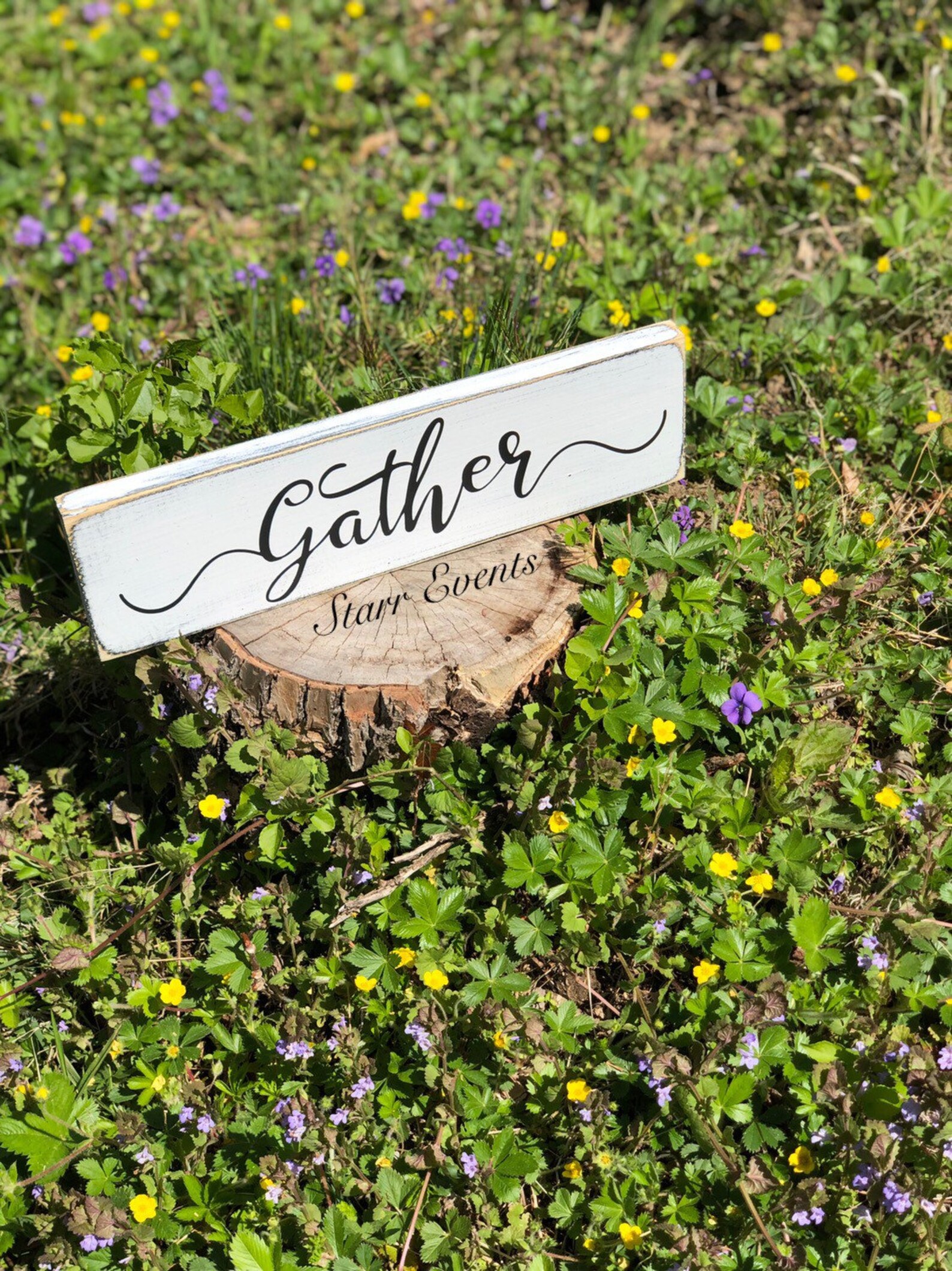 Gather Sign 14" Small Rustic Signs. Rustic Decor. Family Signs. Gather ...