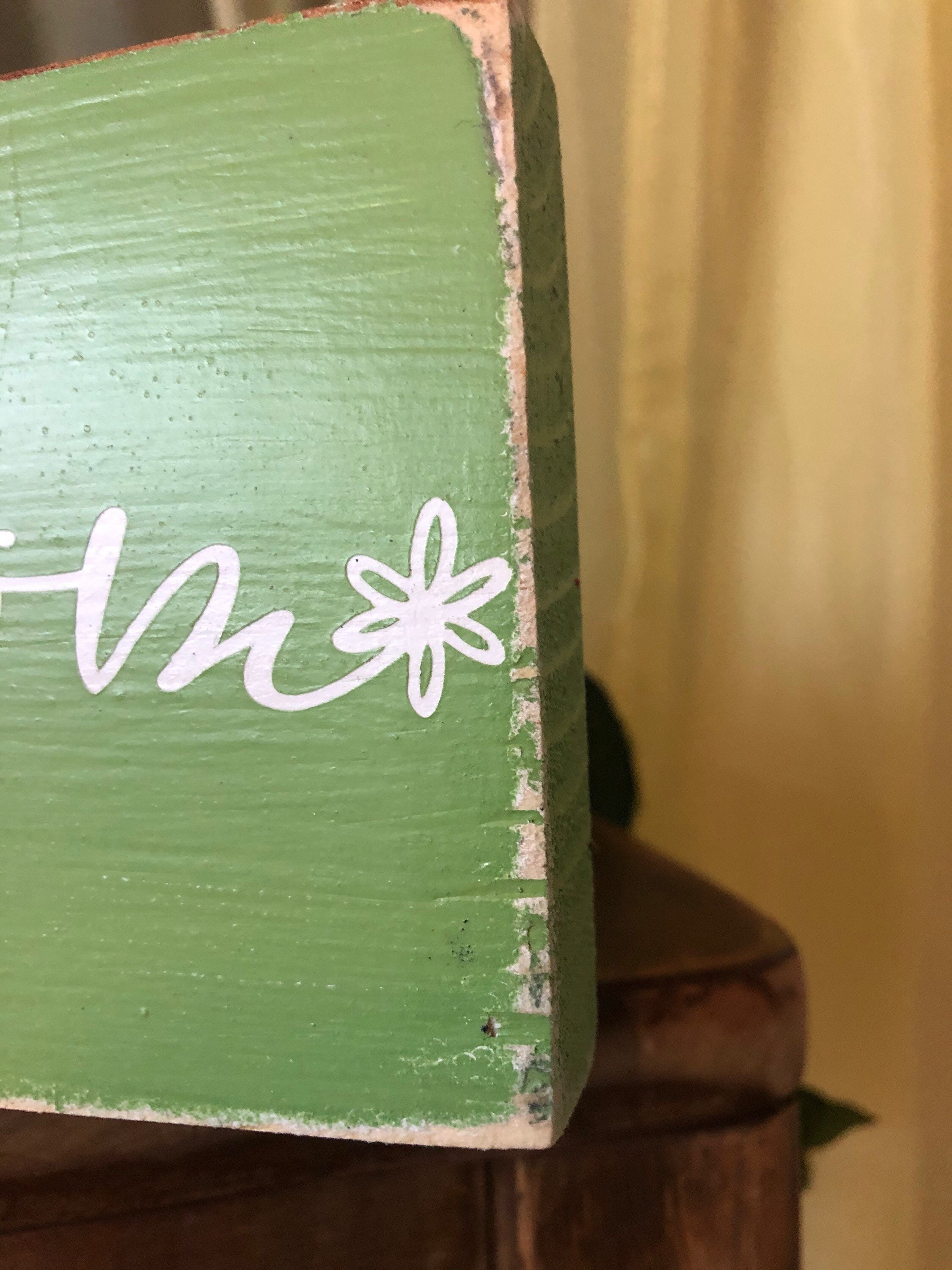 Small Spring signs. Rustic Spring decor. 12 Spring | Etsy