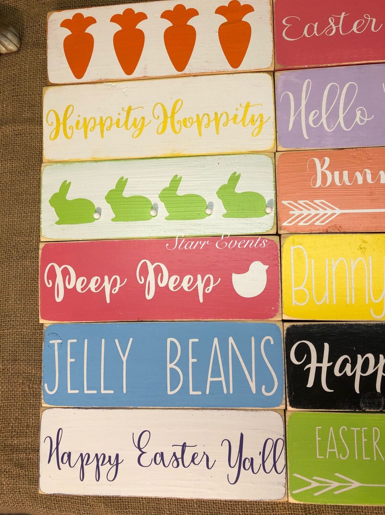 10 Easter Signs. Easter Decorations. Easter Decor. | Etsy