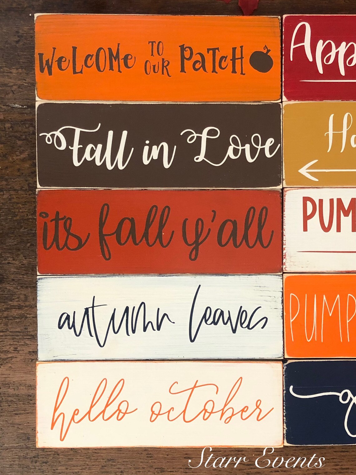10 Rustic Fall Signs Rustic Fall Decorations Rustic Fall - Etsy