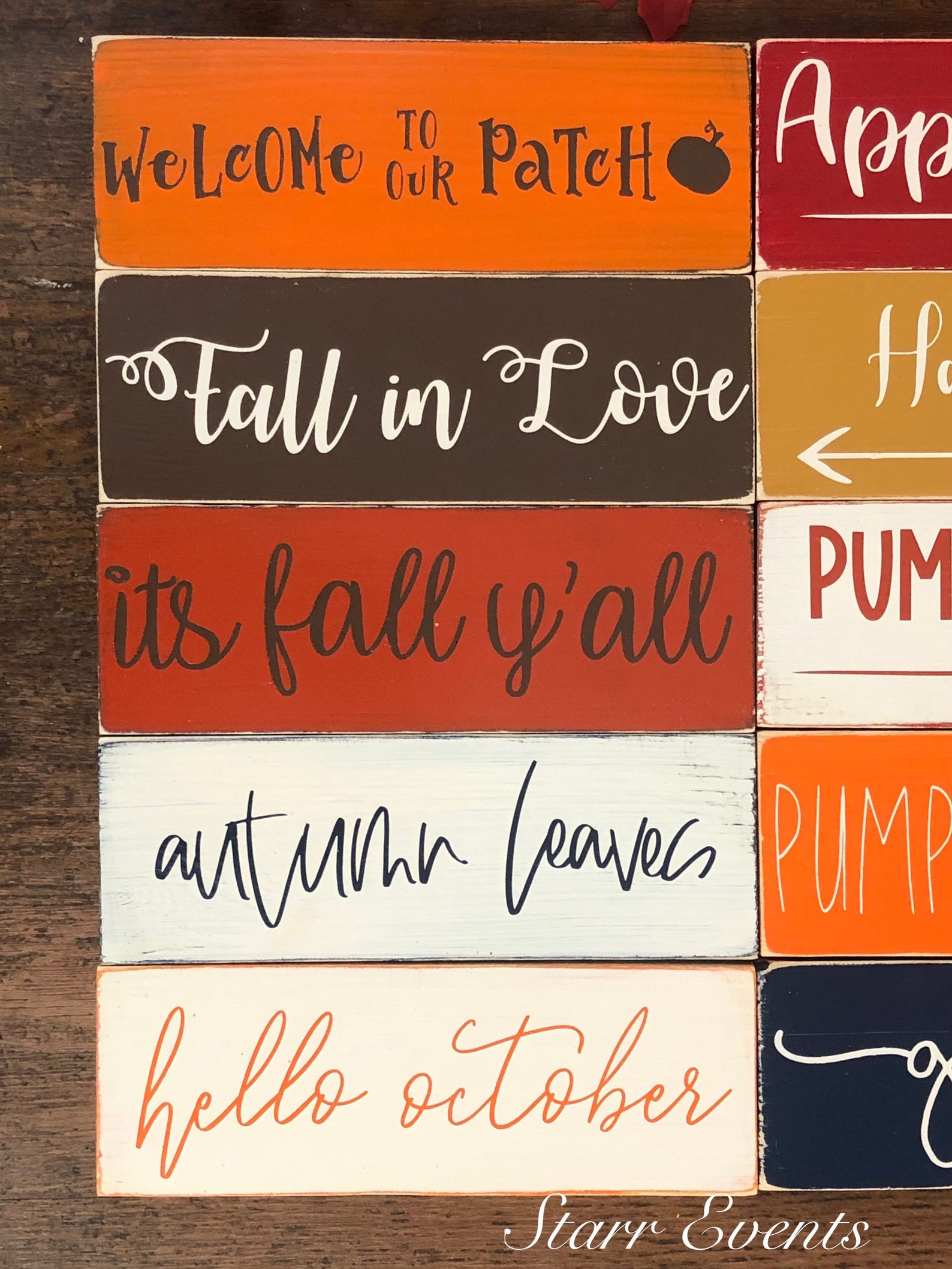 10 Rustic Fall Signs Rustic Fall Decorations Rustic Fall - Etsy