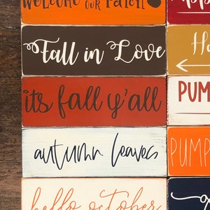 10" Rustic Fall Signs Rustic Fall Decorations Rustic Fall Decor Rustic ...