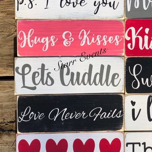 10" Rustic Valentines Day Signs Valentines Day Decorations Rustic ...